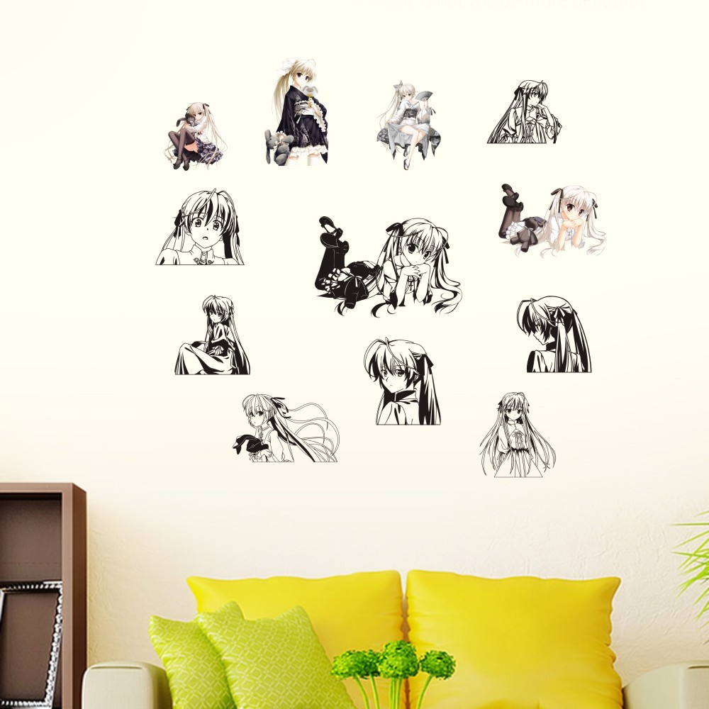 Yosuga no Sora Wall Decal Anime Kasugano Sora Car Vinyl Stickers Decor ...