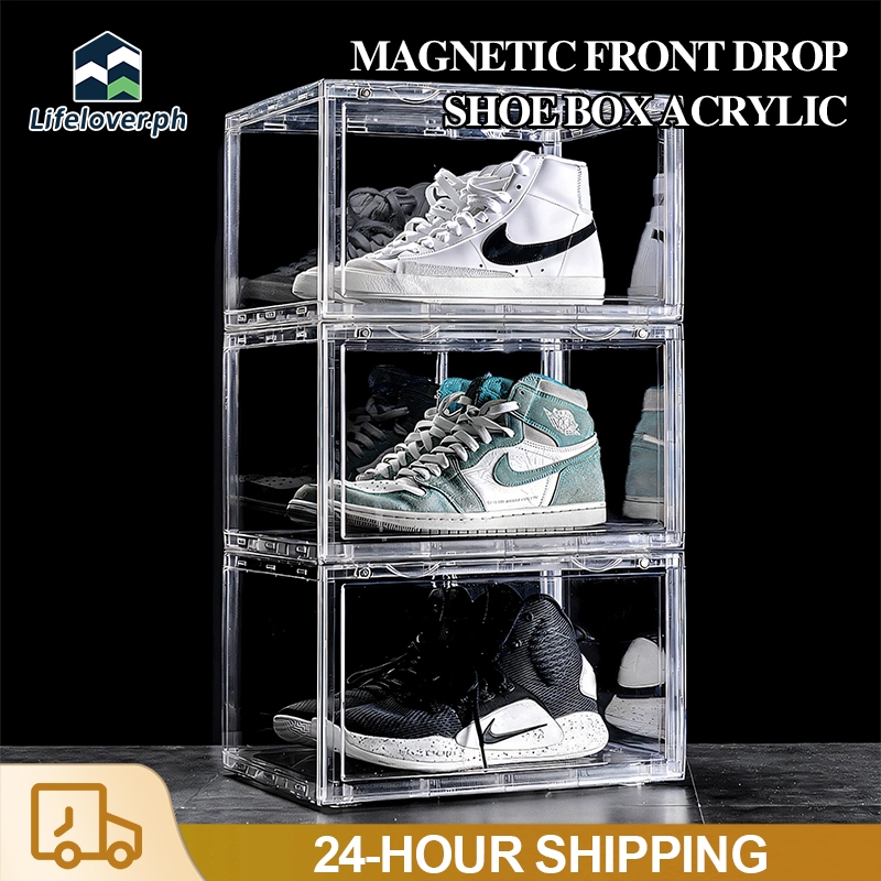 Acrylic sports shoe rack transparent shoe box storage cabinet shoe rack ...