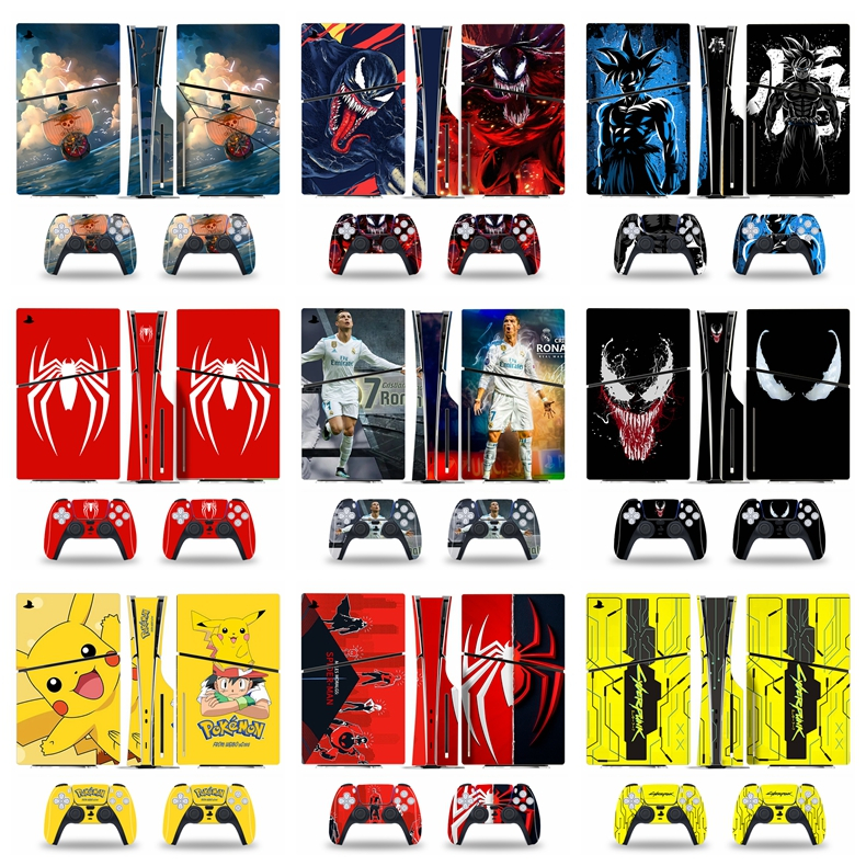 50 Colors Skin Sticker Compatible with Sony Playstation 5 Slim Disc ...