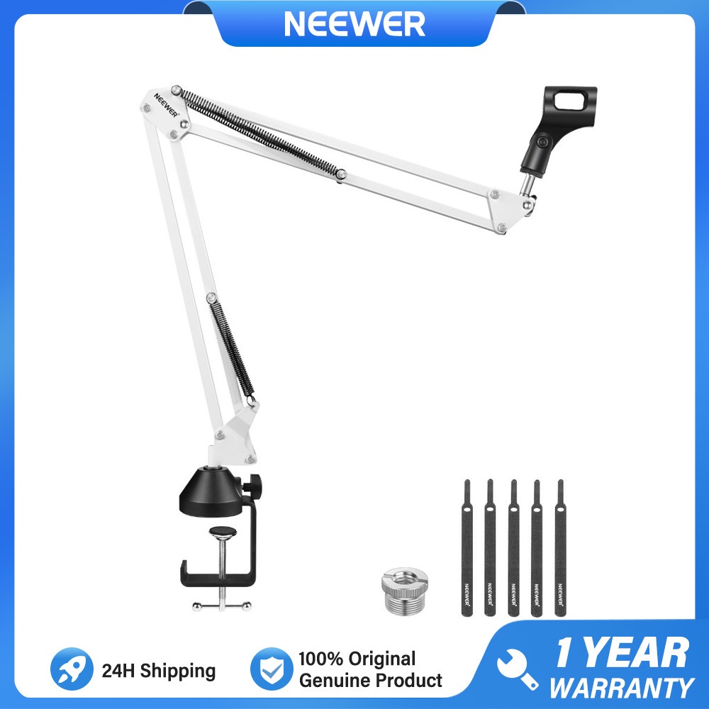 Neewer Microphone Arm, Mic Arm Microphone Stand Boom Suspension Scissor ...