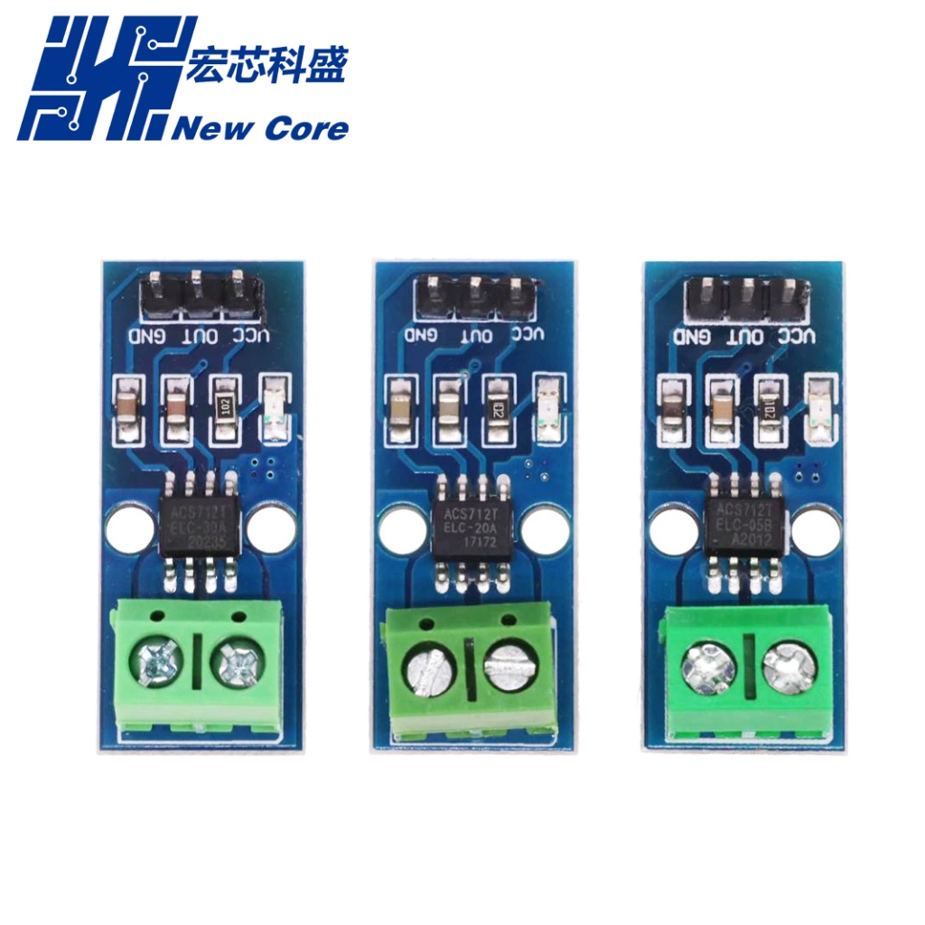 Hall Current Sensor Module ACS712 module 5A 20A 30A Hall Current Sensor ...