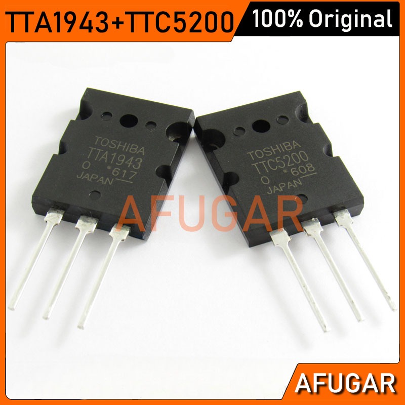 5Pair New Original (5pcs TTA1943 +5pcs TTC5200) TO-3PL 15A/230V/150W Power Amplifier Transistor ...