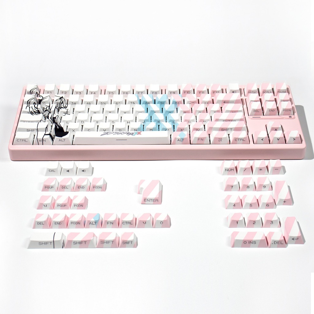 -LW- DARLING 02 Zero Two Mechanical Keyboard Side Printing Keycap ...