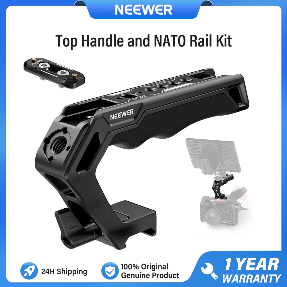 NEEWER Top Handle with 48mm NATO Rail for Camera Cage, CA008 | Shopee ...