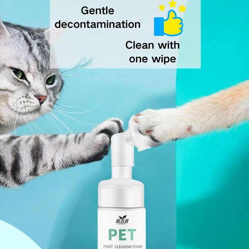 150ML Paw Cleaner Pet Foot Cleansing Foam Dog Paw Cleaner Pet Foot Care ...
