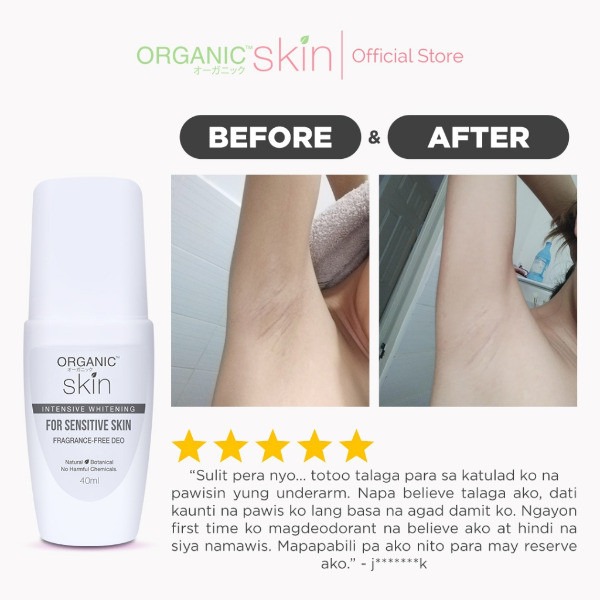Organic Skin Japan Unscented Intensive Whitening Underarm | Shopee ...