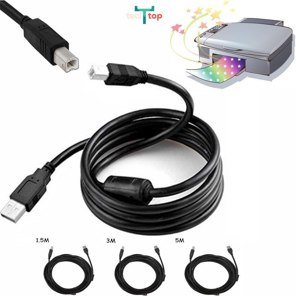 1.5m 3m 5m Printer Cable USB 2.0 A Male TO USB B MALE High Performance ...