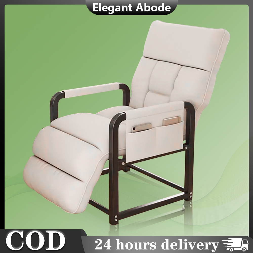 Folding lounge chair for lunch break, can sit or lie down to bask in ...
