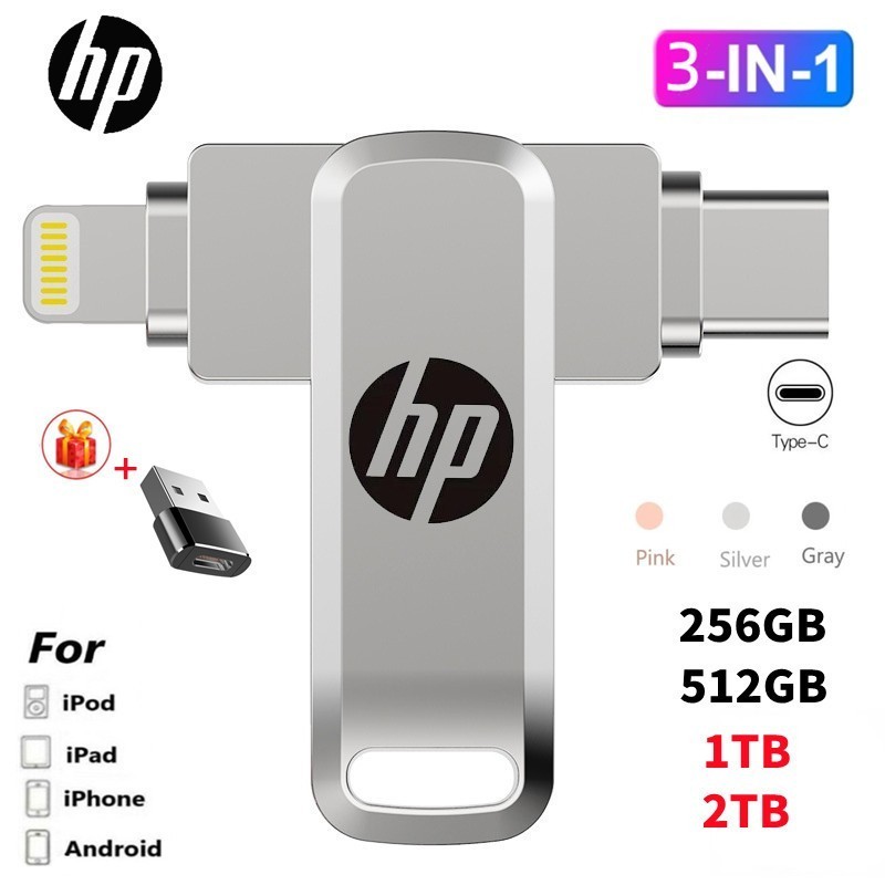 2TB 3 in1 usb OTG Type-C flash disk 1TB 512gb 256gb 128gb Pendrive High ...