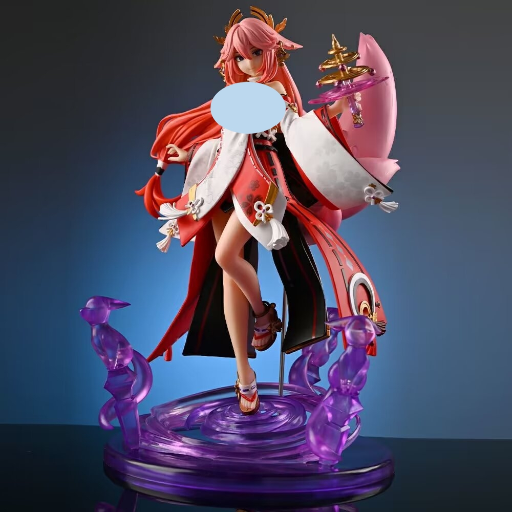 24cm Genshin Impact Figure Yae Miko Anime Figure Collection Model Doll ...