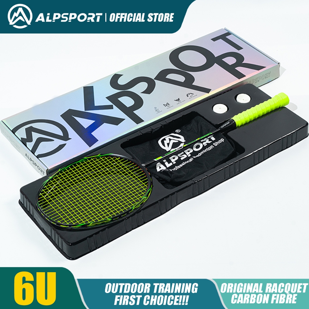 ALP FN Badminton racket [Free delivery-COD] 2PCS/1 batch 6U With bag and binding wire ...