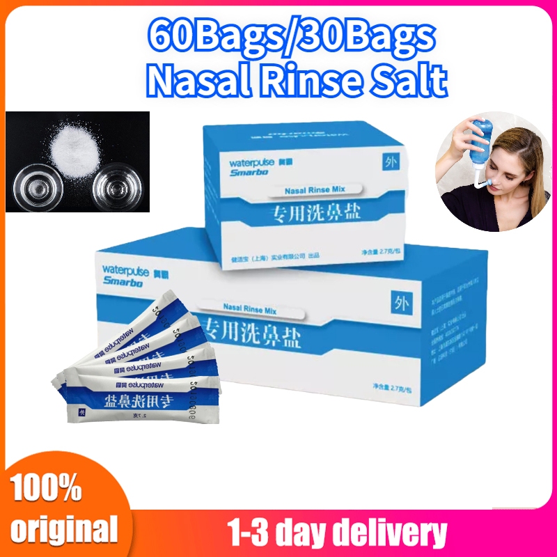 Nose Wash Salt Bottle Waterpulse Nasal Rinse Mix Wash Nasal Salt Nasal ...
