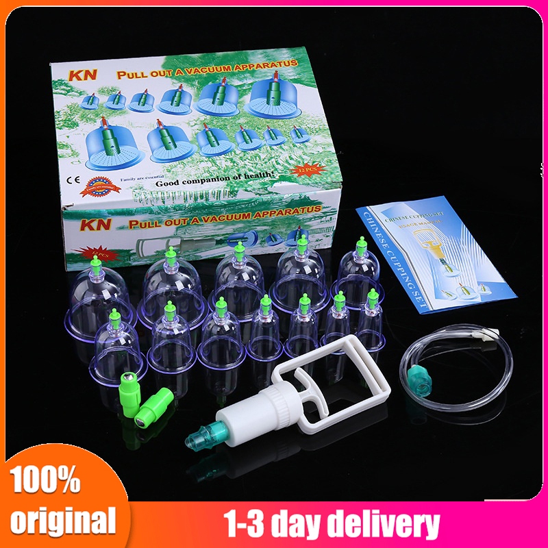 Original 12 pcs Traditional Ventosa Vacuum Cupping Health Massage ...