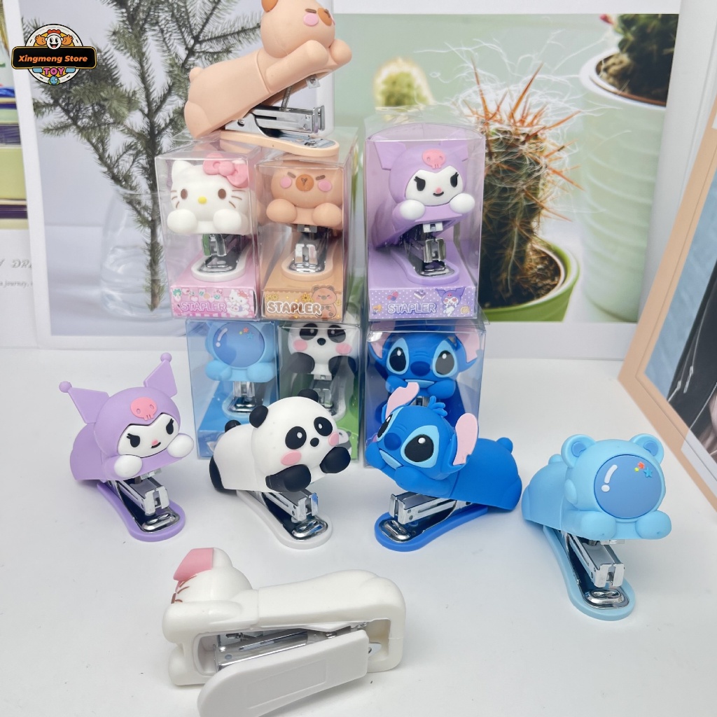 Sanrio Stitch Stapler Hangar Lomi KT Cat Cute Styling Stapler Student ...