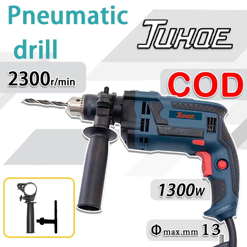 1300W Electric Drill Cordless Impact Drill Power Tools Set Grinder and ...