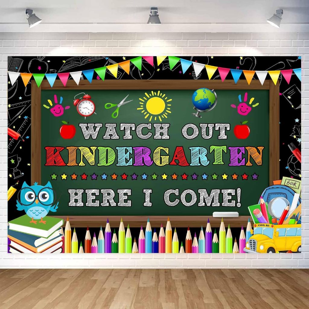 5x3ftKindergarten Back to School Photography Backdrop Welcome Back to ...