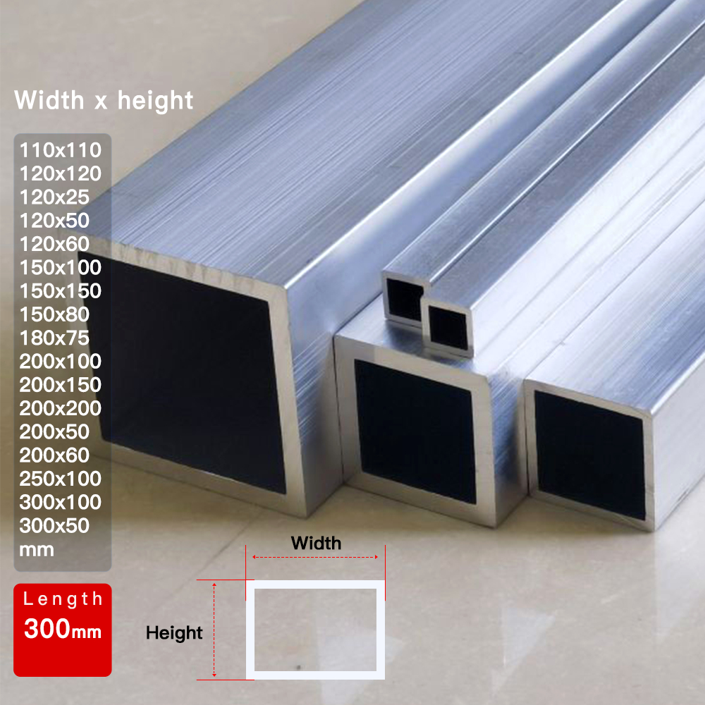 Aluminium alloy square tube width 110-300mm length 300 500mm Square ...