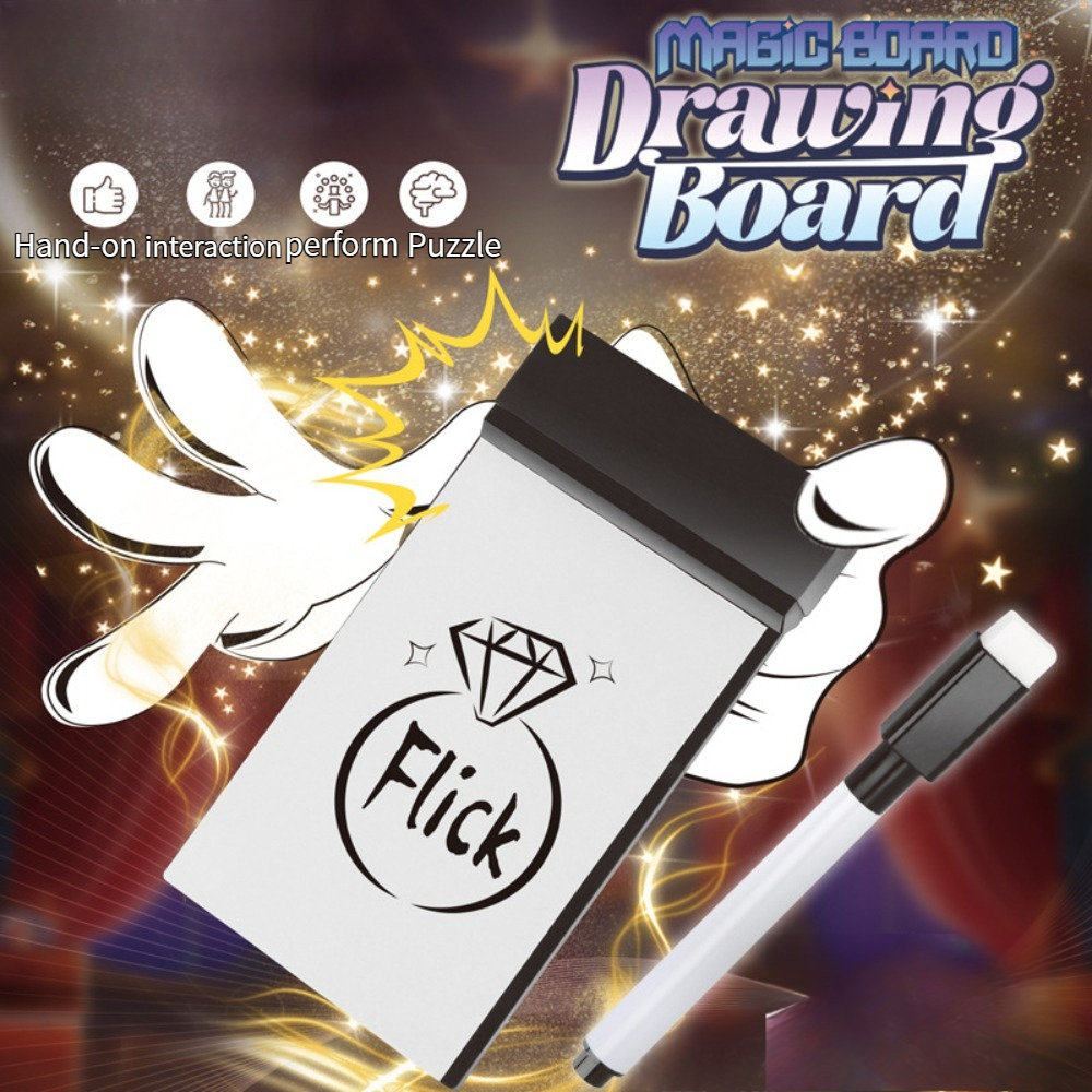 Magic Drawing Board Transient Drawing Board Magician Street Magic Prop ...