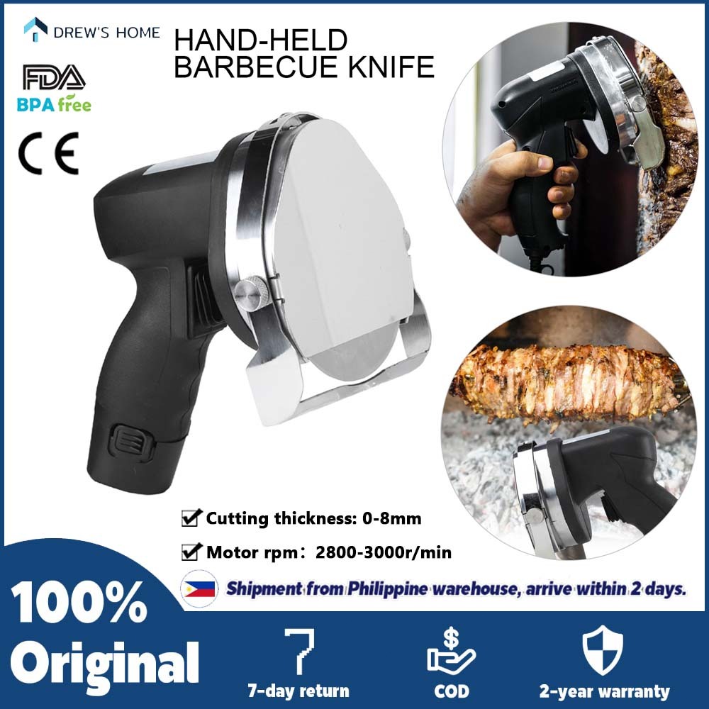 【Local Warehouse+COD】Electric Kebab Slicer Doner Knife Shawarma Cutter ...