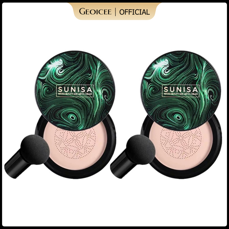 SUNISA Foundation Mushroom Head Air Cushion Waterproof BB Cream Oil Control Frost Concealer Face ...