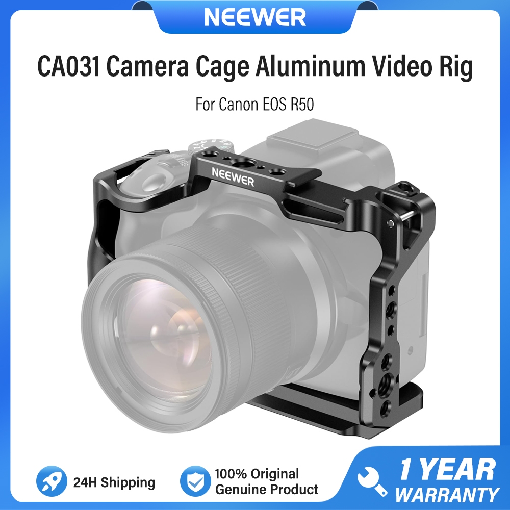 NEEWER CA031 Camera Cage with NATO Rail, Arca Quick Release for Canon ...
