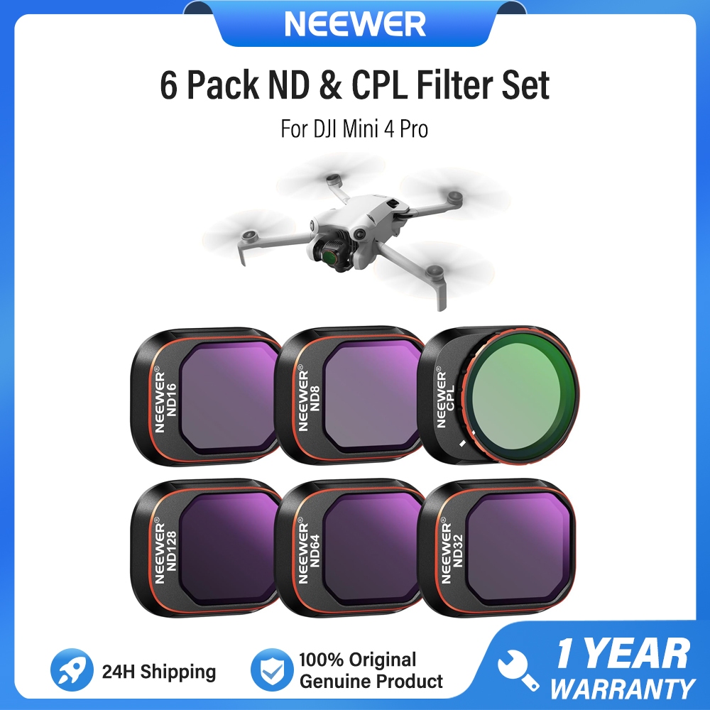NEEWER Mini 4 Pro 6 Pack Snap On ND&CPL Filter Set for DJI Avata 2lim ...