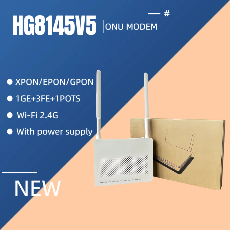 Gigabit HG8145V5 EG8141A5 EPON/GPON/XPON APC/UPC large antenna ONU FTTH Gigabit modem router ...