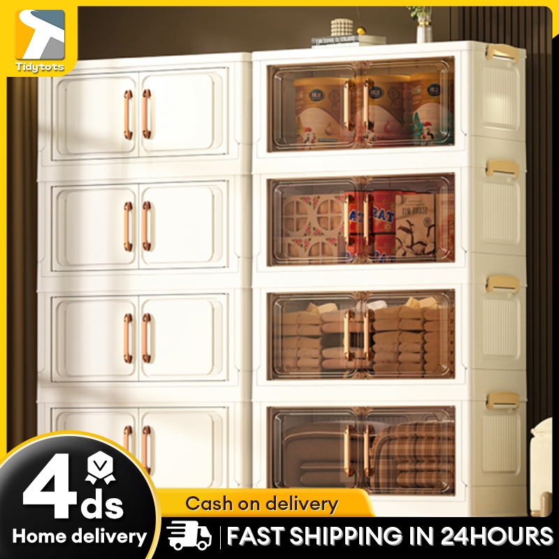 Foldable Storage Cabinet Drawer Box For Clothes Plastic Clothes Storage ...