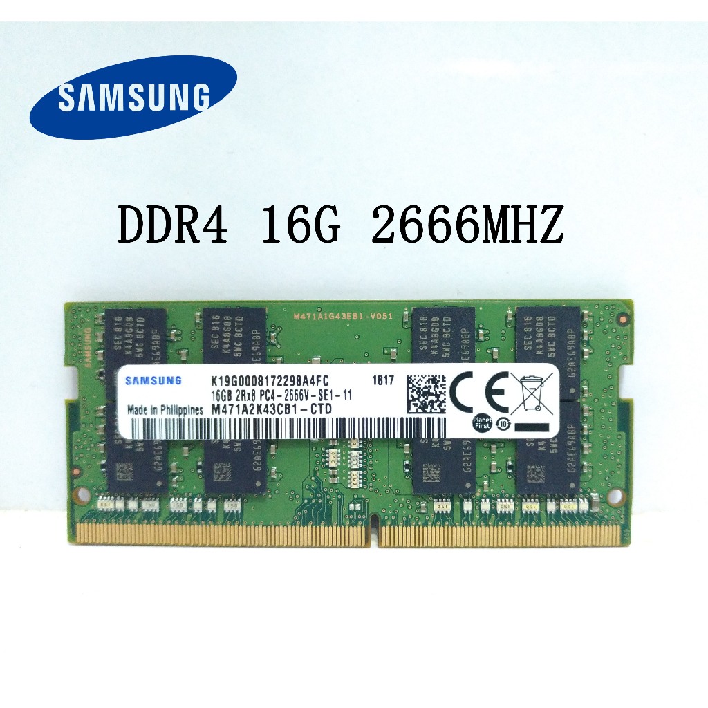 Samsung DDR4 Laptop RAM 4GB 8GB 16GB DDR4 2666MHz PC4-21300S Laptop ...
