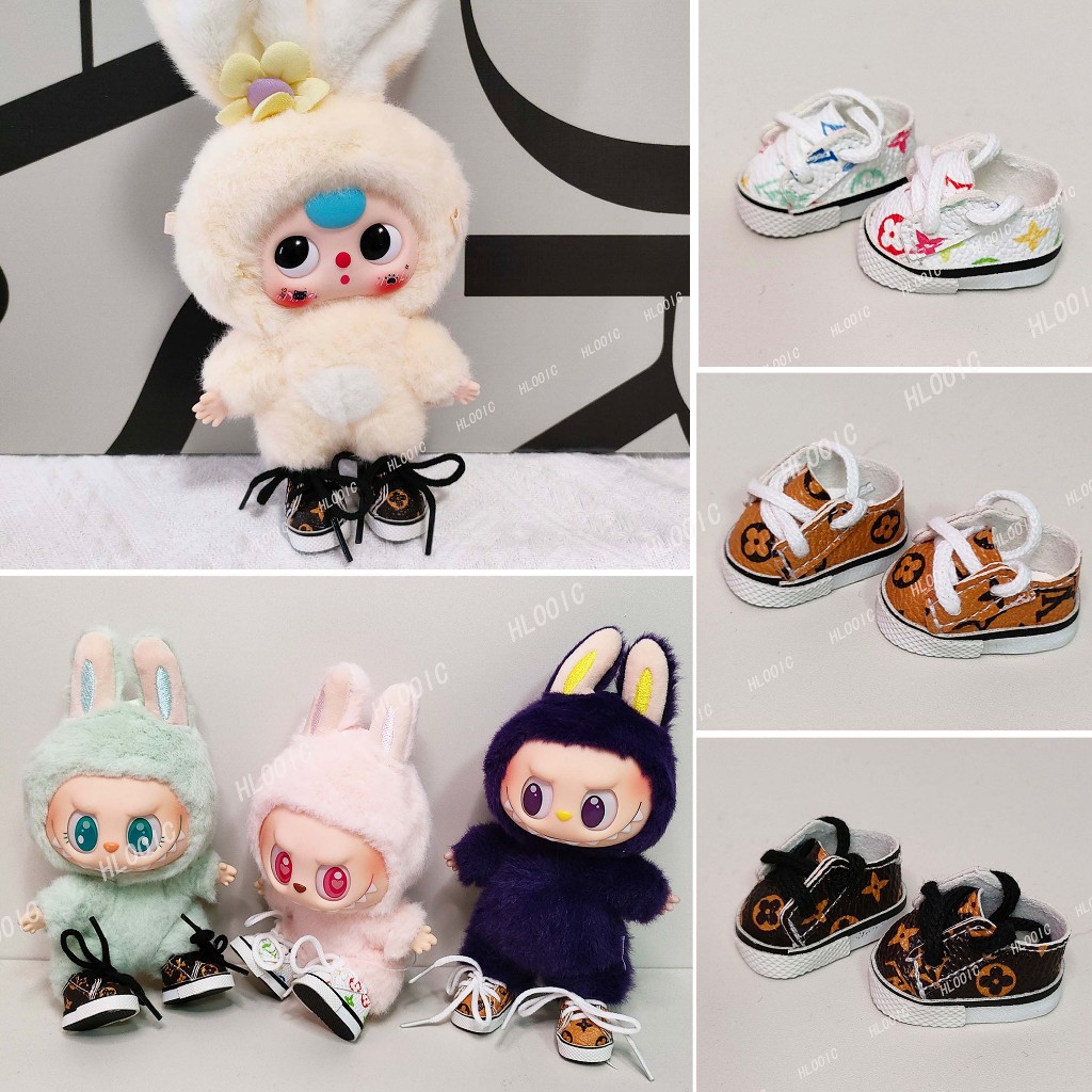 Labubu shoes(3.8*2.3cm) for Crybaby &Baby Three Macaron Cute Bunny ...