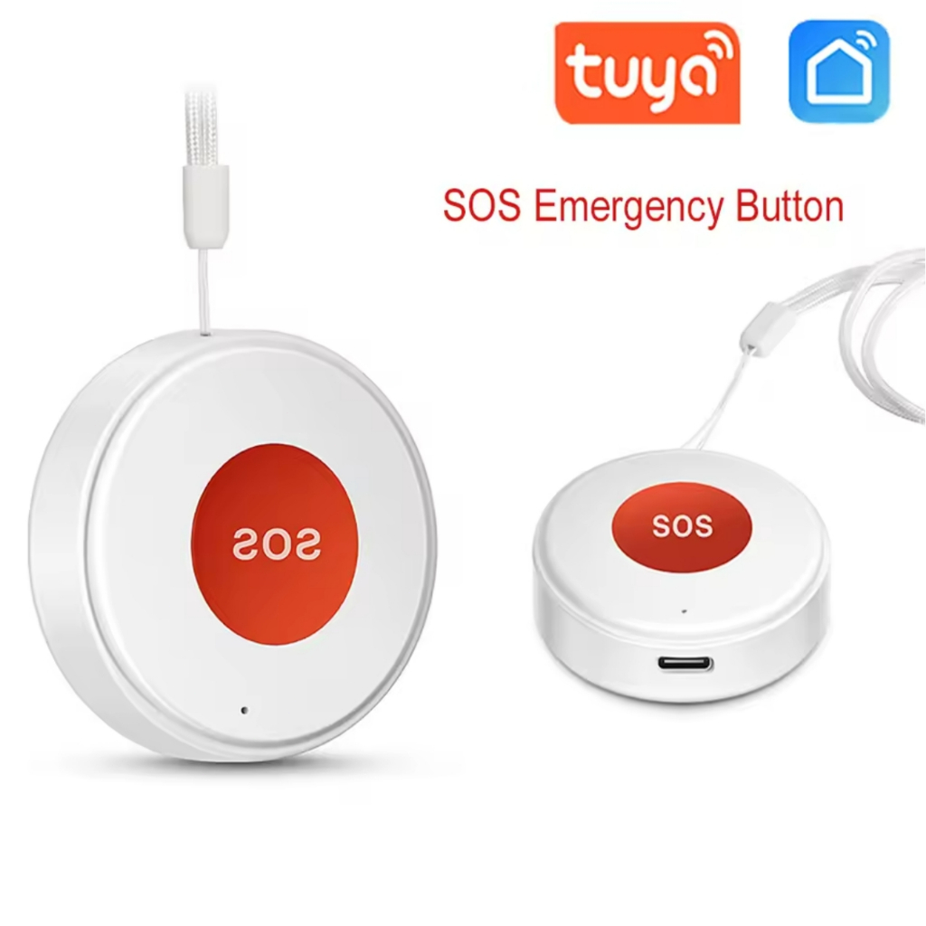 Tuya WiFi Smart SOS Call Button Wireless Caregiver Pager Phone Alert ...