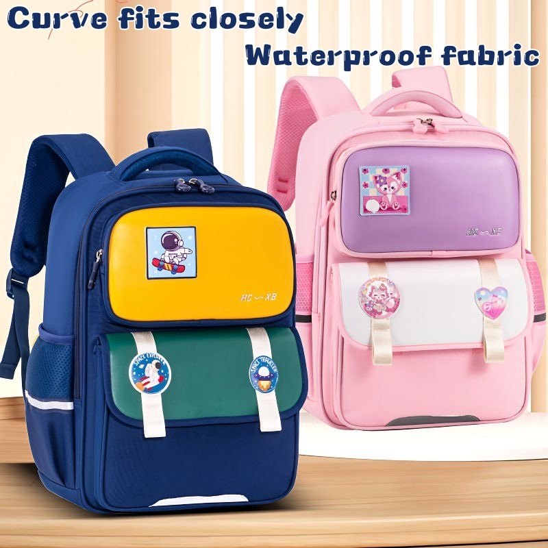 Large Capacity Unisex kids School Bag Spine Protection Load Reduction ...