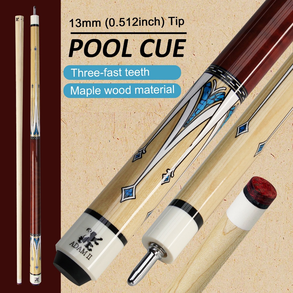 High-Quality Canadian Hard Maple Billiard Cue Stick - 13mm Tip ...