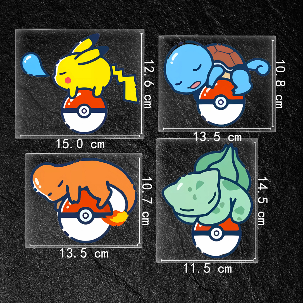 Pikachu Jenny Turtle Frog Seed Little Fire Dragon Pokémon Cartoon Anime ...