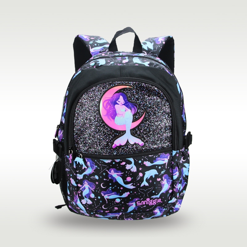 Australia Smiggle original hot-selling children's schoolbag girl black ...