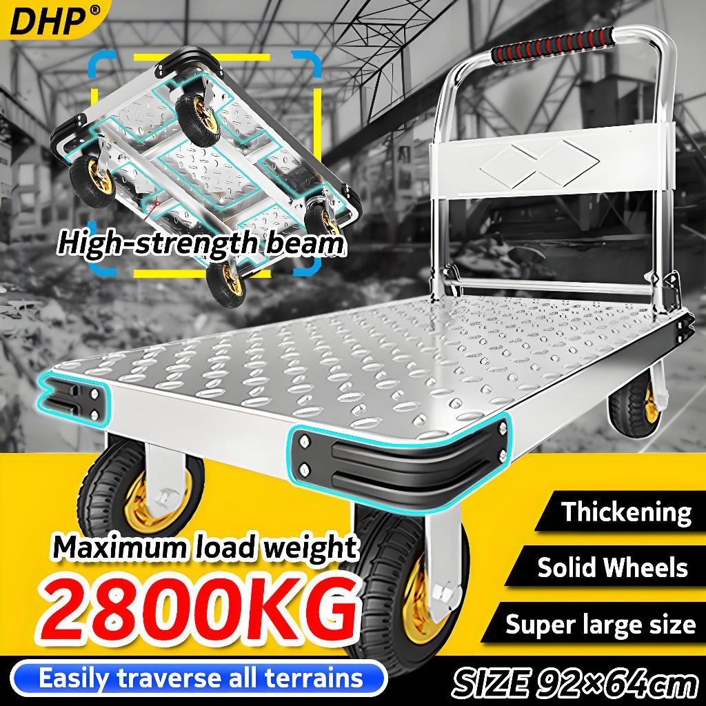 【Load-bearing 2800kg】Trolley Push Cart Hand Truck Heavy Duty Aluminum ...