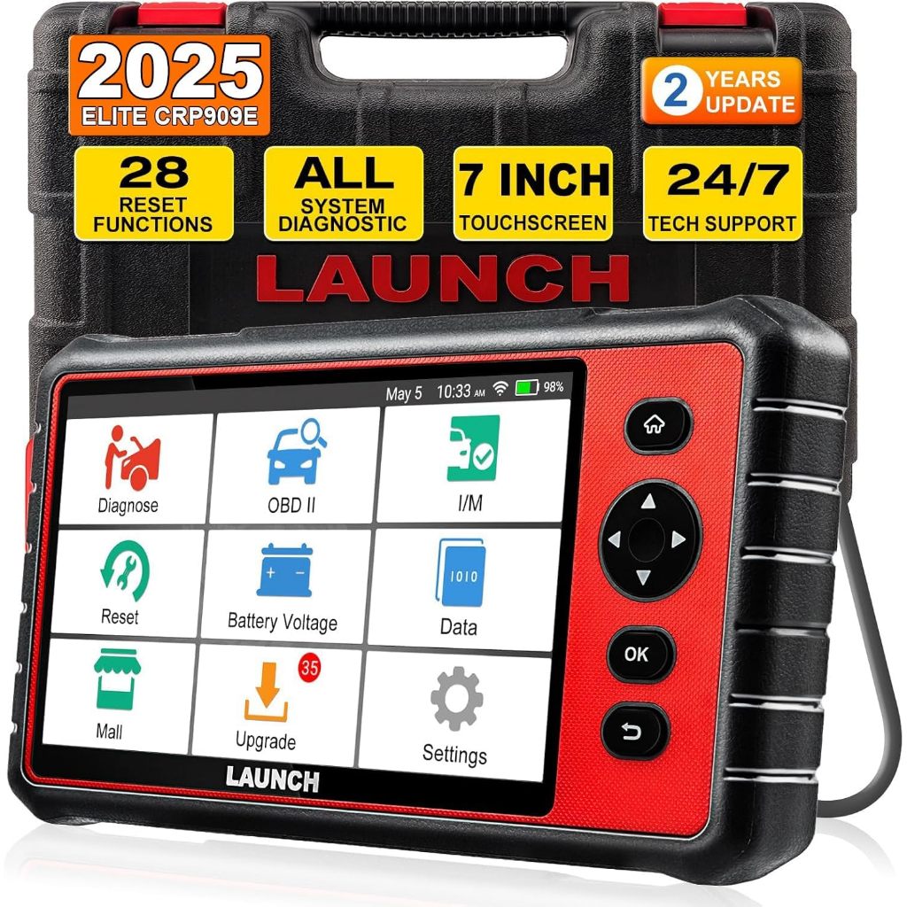 LAUNCH CRP909E OBD2 Scanner, 2025 Newest Full System Car Scanner with ...