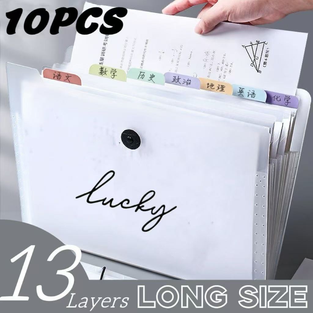 10Pcs Expandable File Folder Long Folder Organizer Document Organizer ...