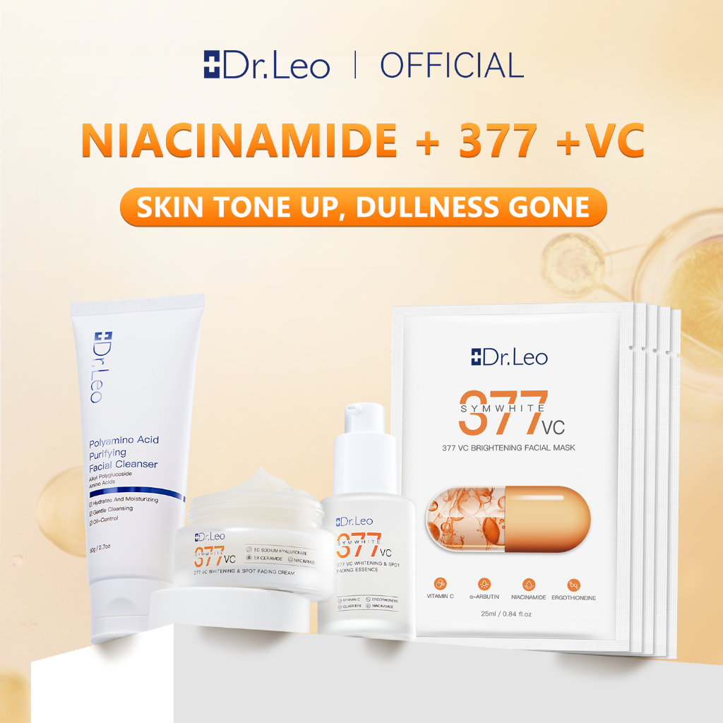 Dr.Leo High -efficiency whitening set Symwhite 377 Dark Spot Moisturizer Essence Mud Brightens ...