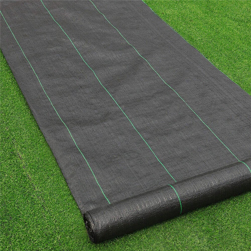 50M-10M Degradable Woven Weed Control Barrier Fabric Anti Grass Weeding ...