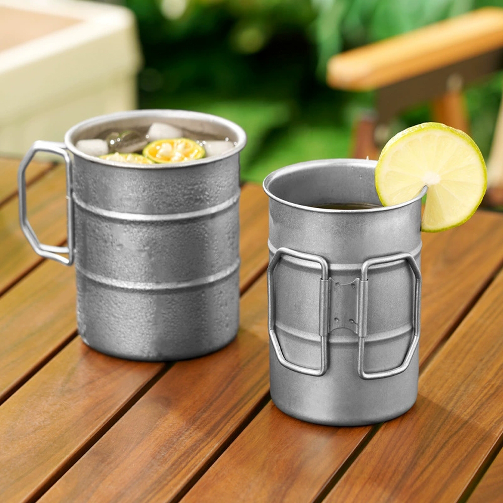 Stainless Steel Camping Mugs Outdoors Drinking Cup Picnic Mug with ...