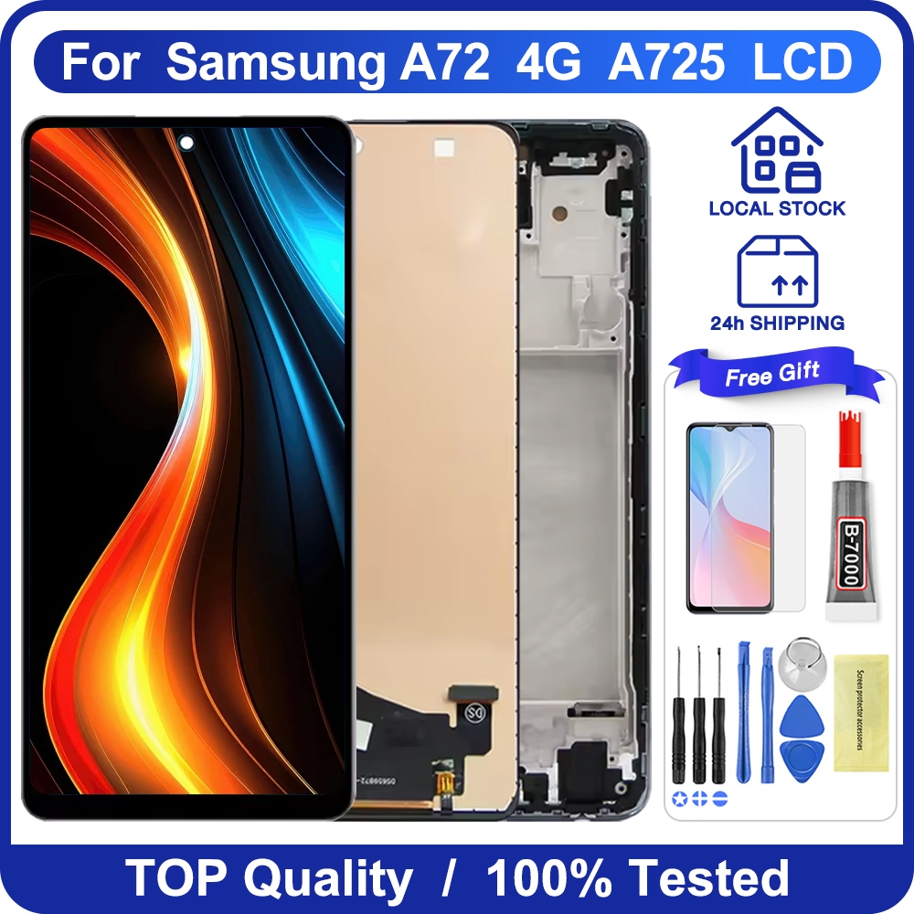 TFT For for Samsung A72 4G A725 LCD Display Touch Screen Digitizer Assembly For Samsung A725F ...