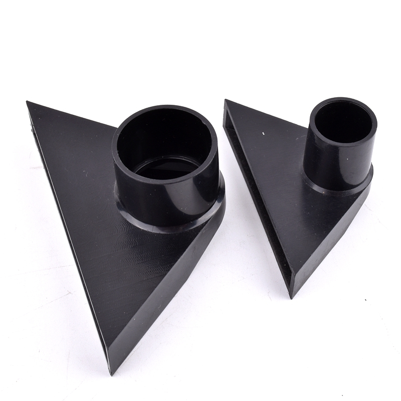 5pcs 20-25mm PVC Pipe Triangular Duck Beak Fish Tank Accessories Black ...