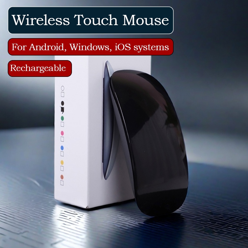Mouse Wireless Bluetooth Mouse for MacBook Ergonomic Design Multi Touch ...