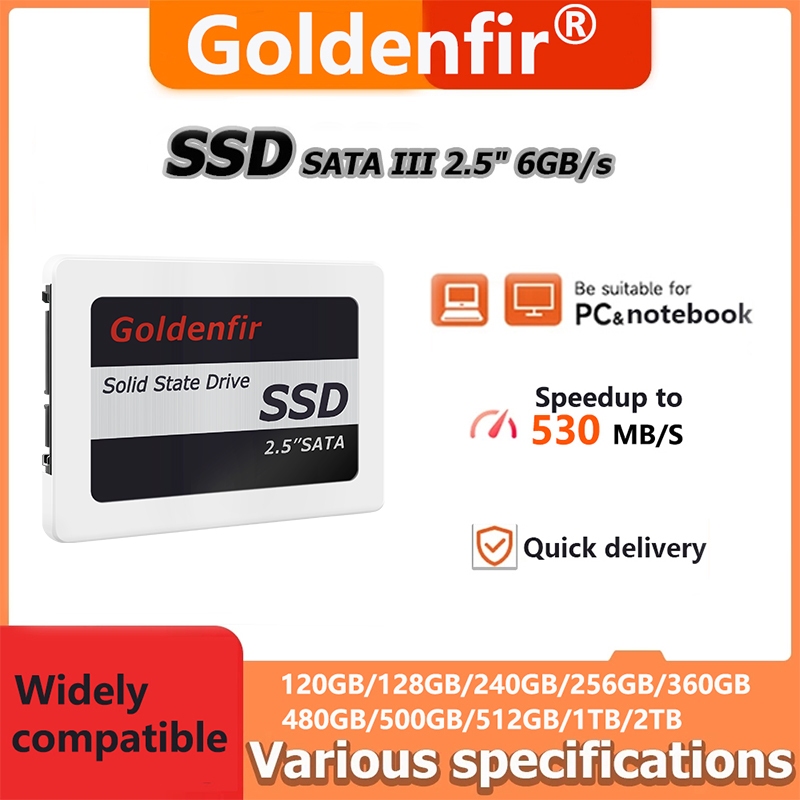 goldenfir 2.5 Internal ssd 120GB 128GB 240GB 360GB 256gb 480GB 500GB 512GB SSD for laptop ...