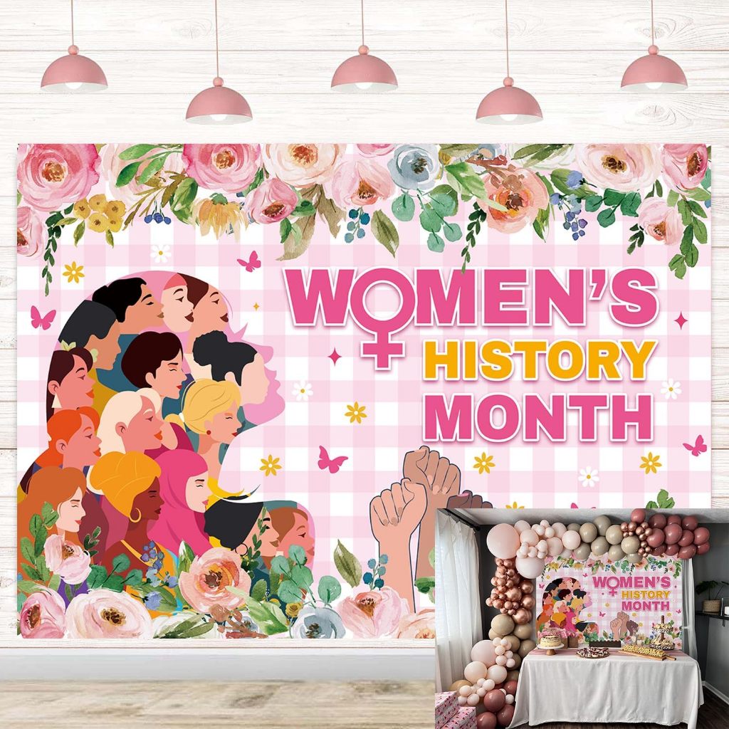 7x5ft March International Women's History Month Female Liberation Pink ...