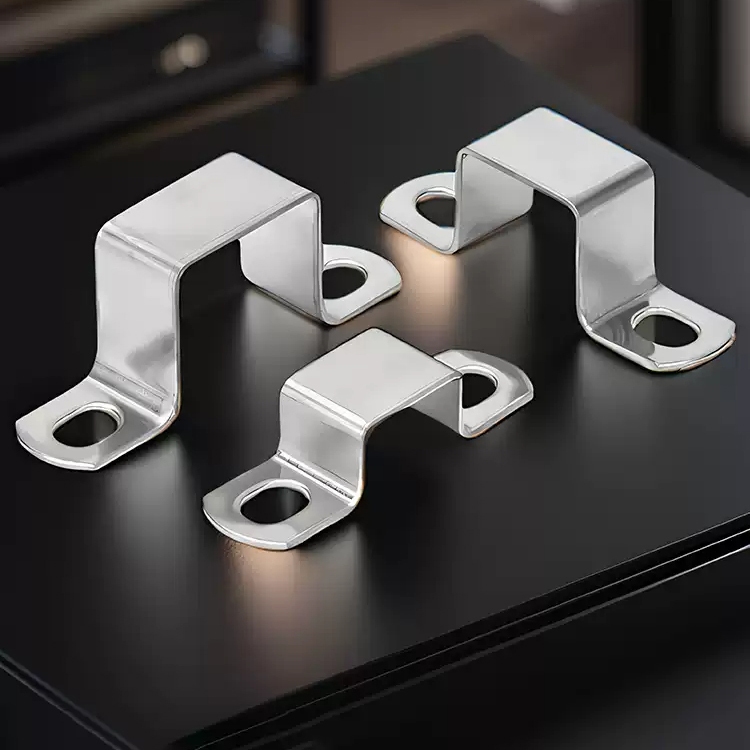 304 Stainless Steel U-Shaped Pipe Clamp Square Clamp Square Right Angle ...