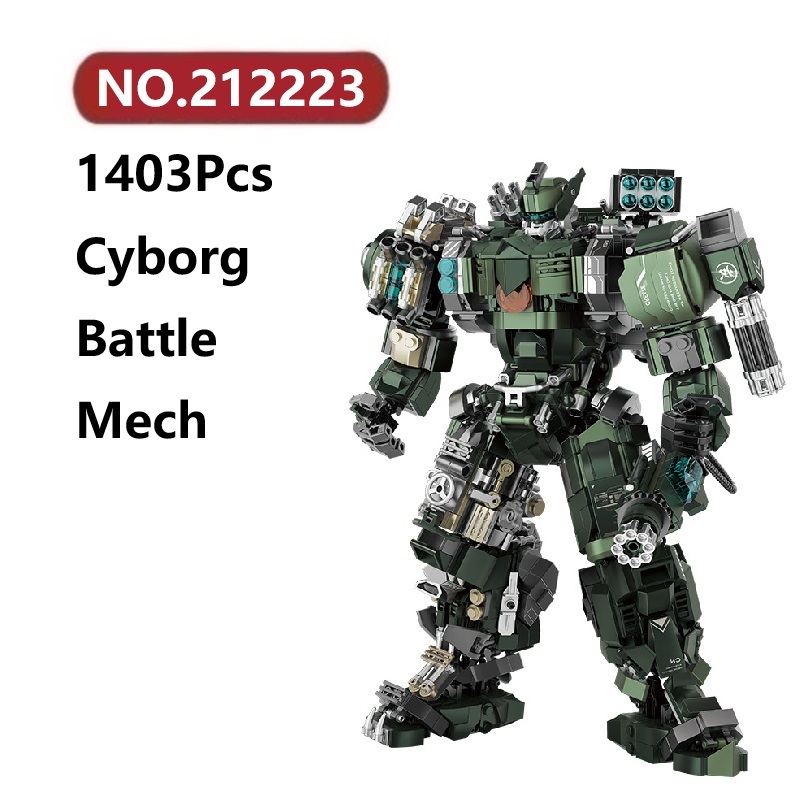 Cyborg Battle Mech Building Blocks 1403 Pcs Create with Passion Mecha ...