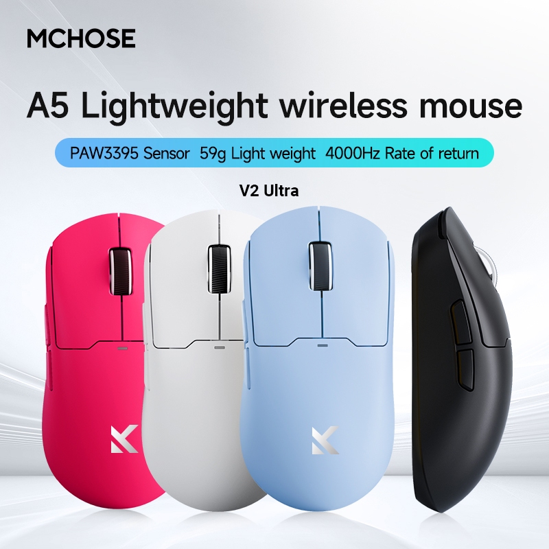 Mchose Wireless Gaming Mouse A5 V2 Ultra 2.4Ghz 26,000 DPI Bluetooth ...