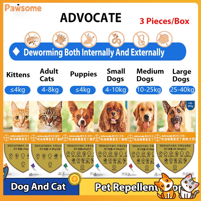 Advocate Spot on Solution with Get Rid of Flea and Tick for Pets Dog ...